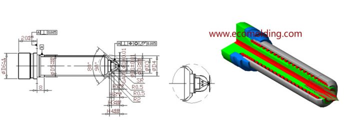 Hot runner system for plastic injection mold - Ecomolding