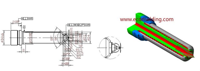 Hot runner system for plastic injection mold - Ecomolding